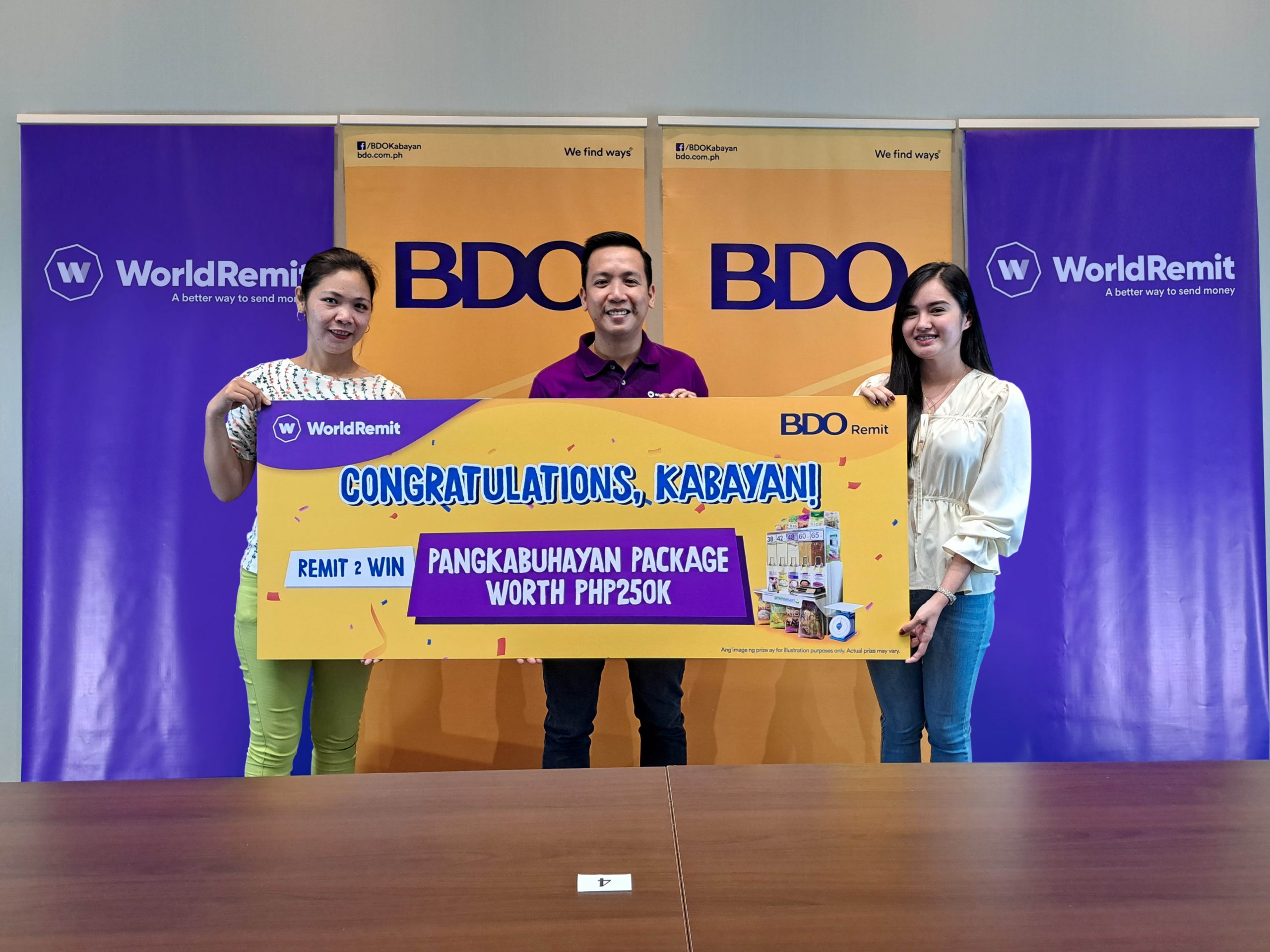 BDO Remit and WorldRemit Support OFW Beneficiaries by Giving Away Dream ...