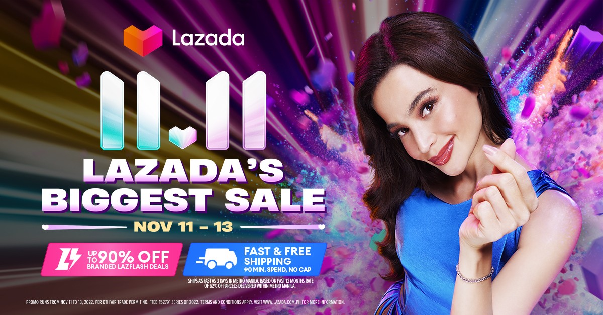 11.11 Lazada's Biggest Sale: Multimedia Superstar Anne Curtis as Newest ...