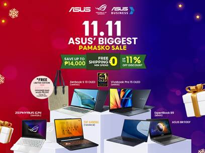 ASUS 11.11 BIGGEST PAMASKO SALE: Get up to 11% OFF with ASUS and ROG LAPTOPS! - One Proud Momma