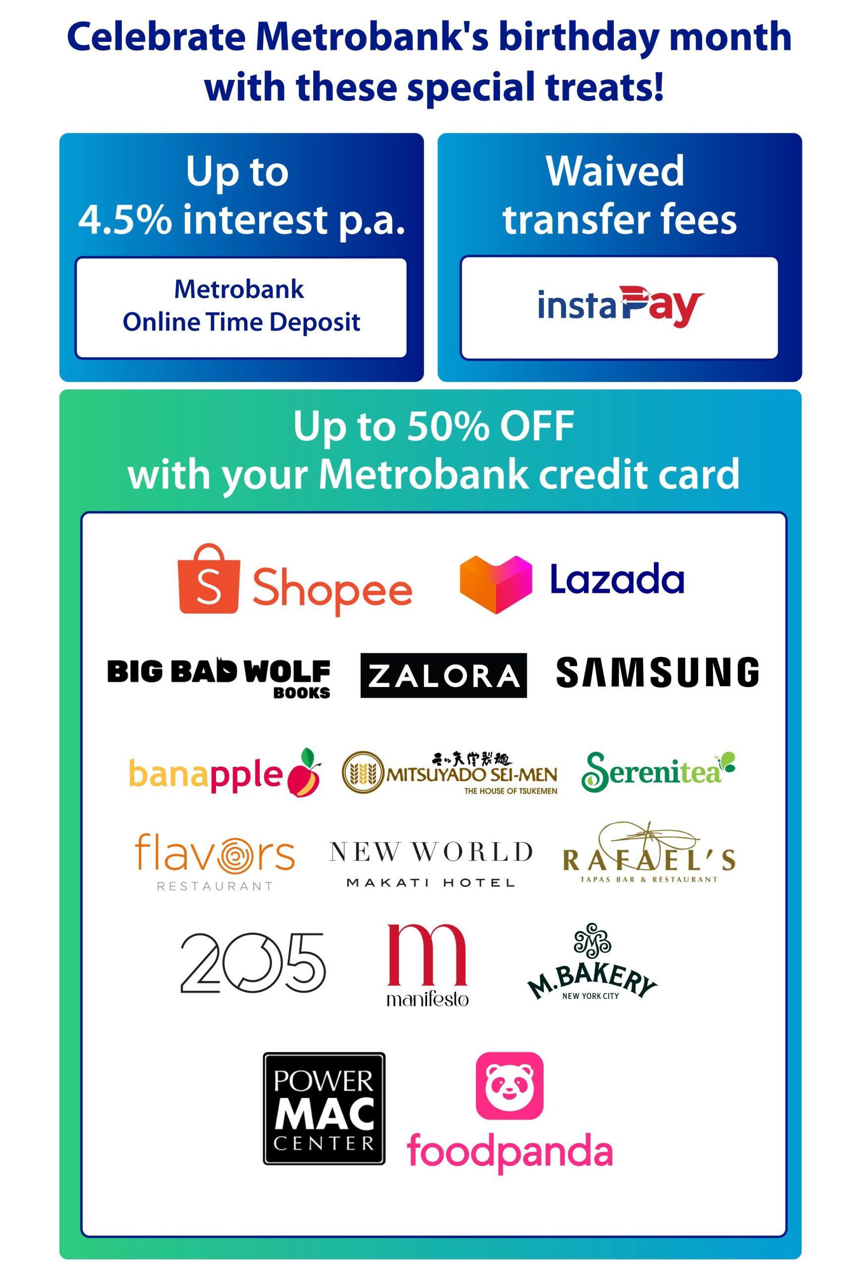 Metrobank Celebrates Birthday Month with Exciting Treats to Customers ...
