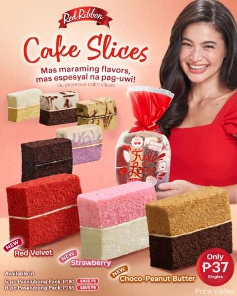 New Red Ribbon Cake Slices